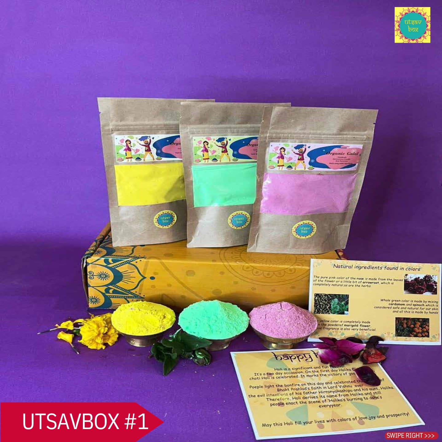 Organic Holi Box 1 – UTSAVBOX